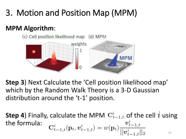 Motion and Position Map in Cell Tracking for Bioimaging | PPTX