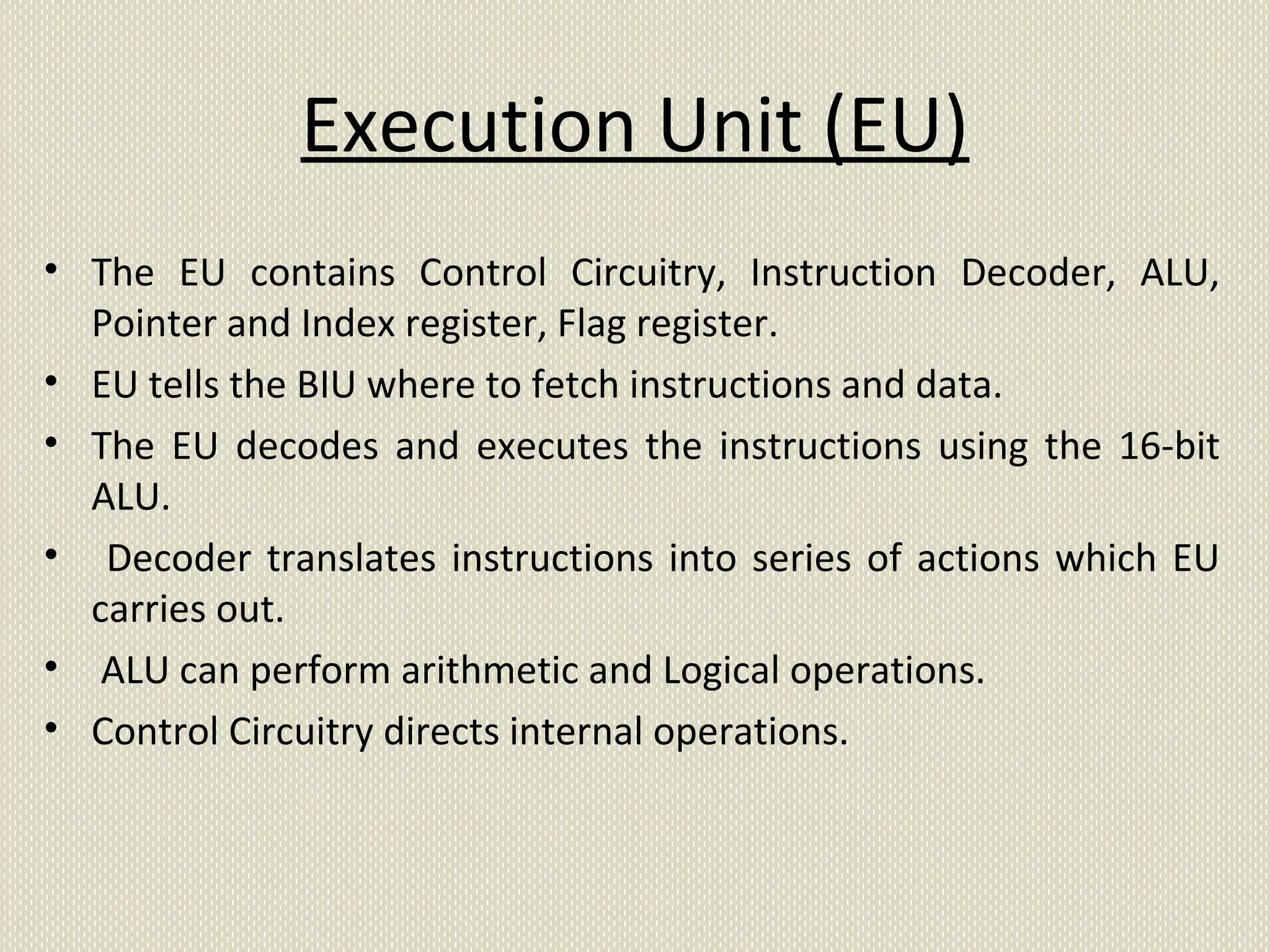 Architecture of 8086 Microprocessor | PPT