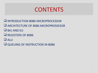 Architecture of 8086 Microprocessor | PPT | Operating Systems ...