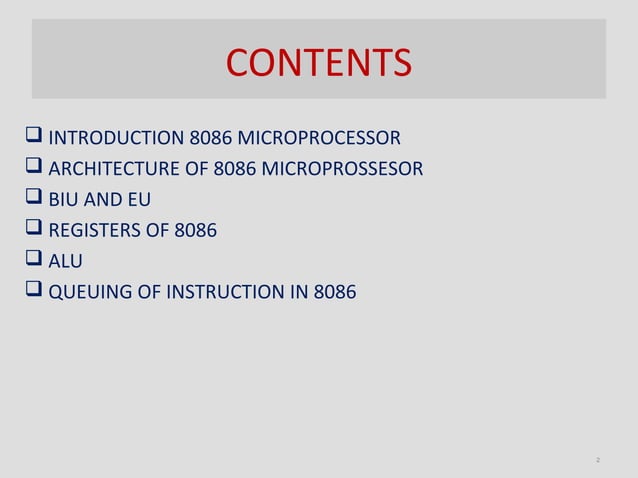 Architecture of 8086 Microprocessor | PPT | Operating Systems | Computer Software and Applications