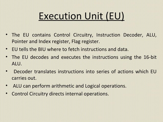 Architecture of 8086 Microprocessor | PPT | Operating Systems ...