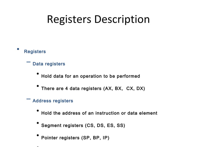 Architecture of 8086 Microprocessor | PPT | Operating Systems | Computer Software and Applications