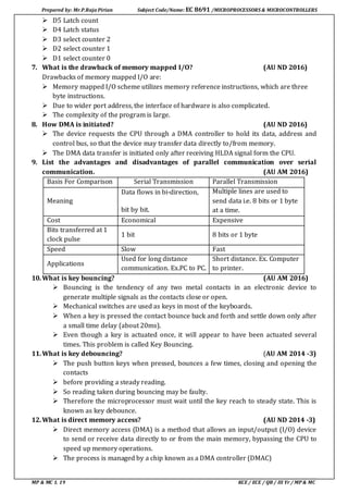 Micro Processor And Micro controller | PDF