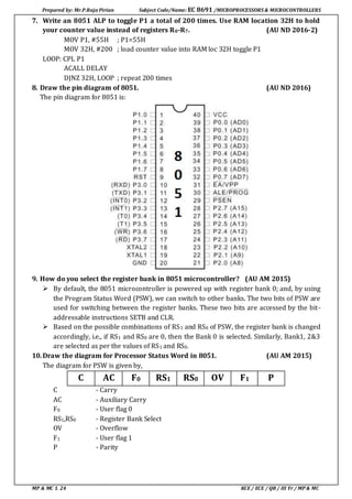 Micro Processor And Micro controller | PDF