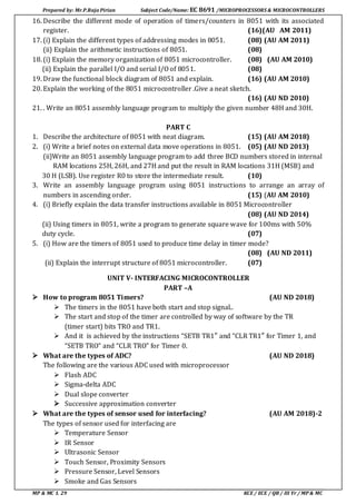 Micro Processor And Micro controller | PDF