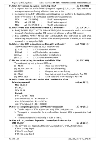 Micro Processor And Micro Controller Pdf