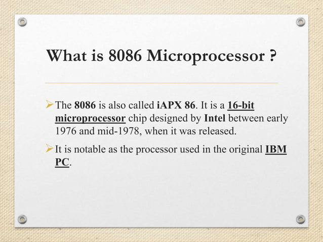 MPMC Microprocessor | PPTX | Operating Systems | Computer Software and Applications