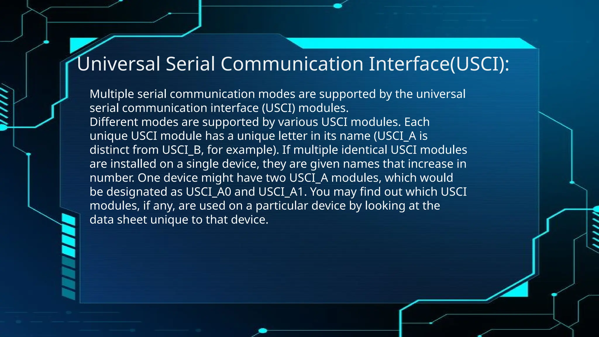 Mpmc Slides Serial Communication In Msp430 Ppt