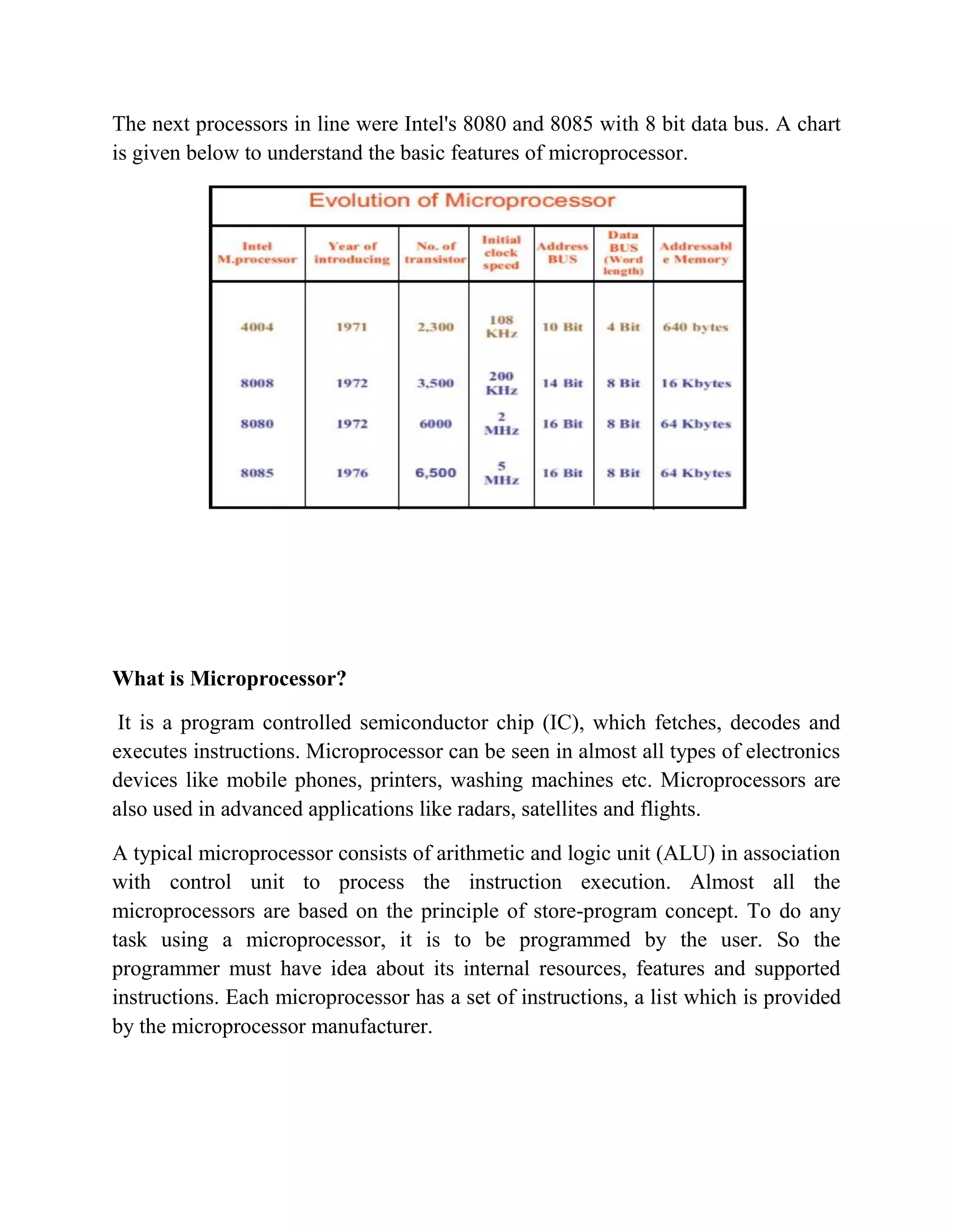 Mpmc Unit 1 Microprocessor 8085 Pdf Microprocessor And Microcontroller Pdf 9447