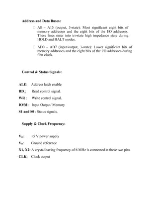 MPMC UNIT-1. Microprocessor 8085 pdf Microprocessor and Microcontroller | PDF