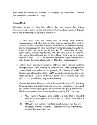 MPMC UNIT-1. Microprocessor 8085 pdf Microprocessor and Microcontroller ...