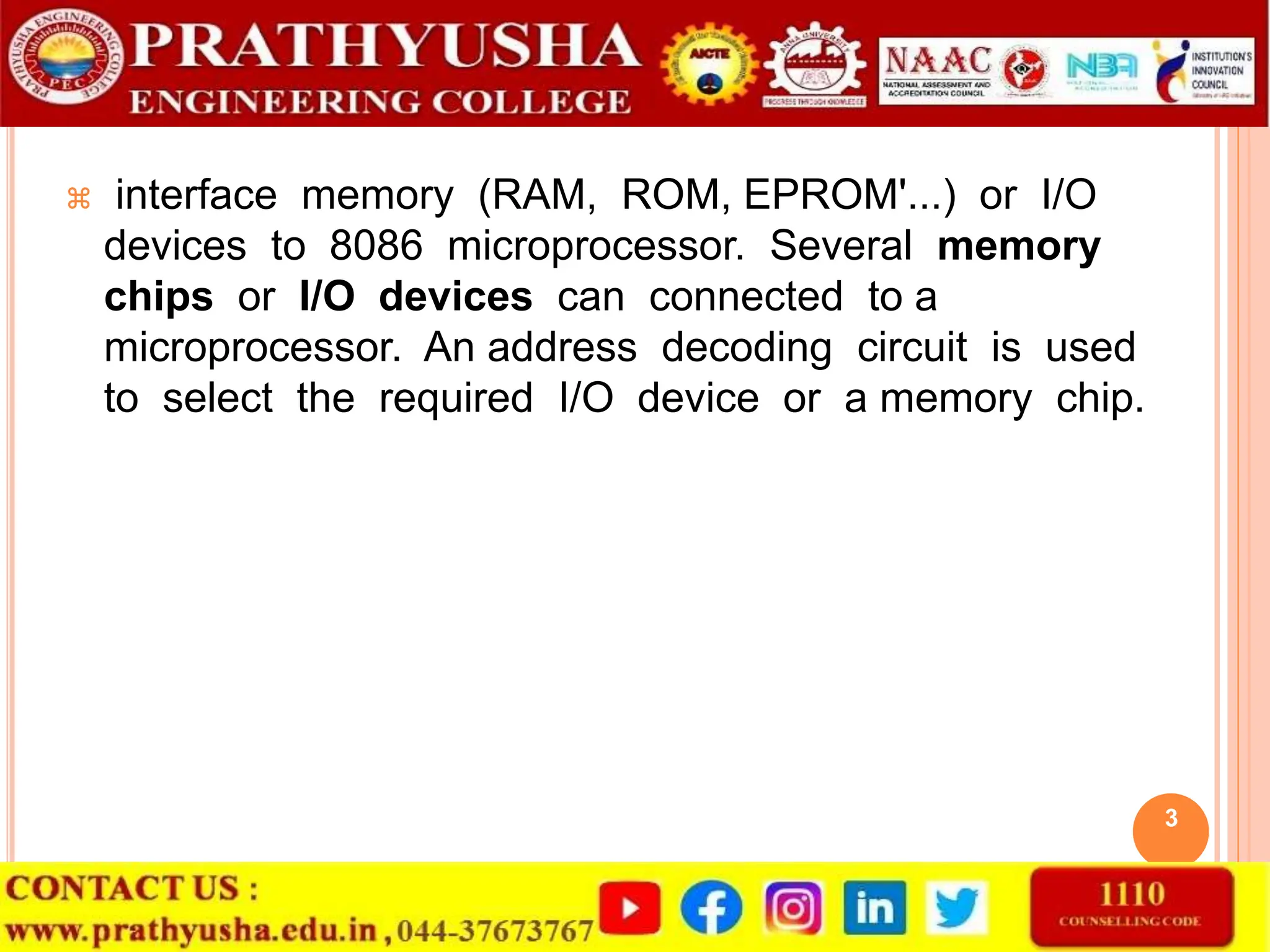 MicroProcessors and MicroControllersUnit3 | PPTX