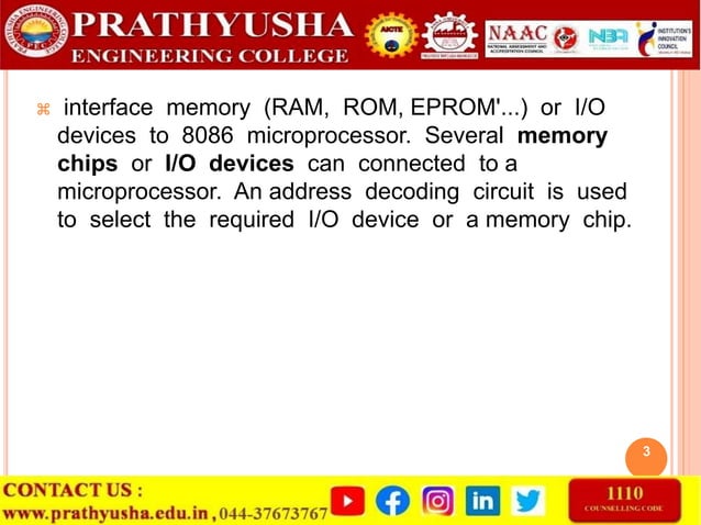 MicroProcessors and MicroControllersUnit3 | PPT