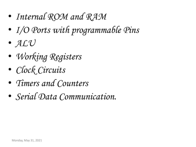 8051 Microcontroller | PPTX