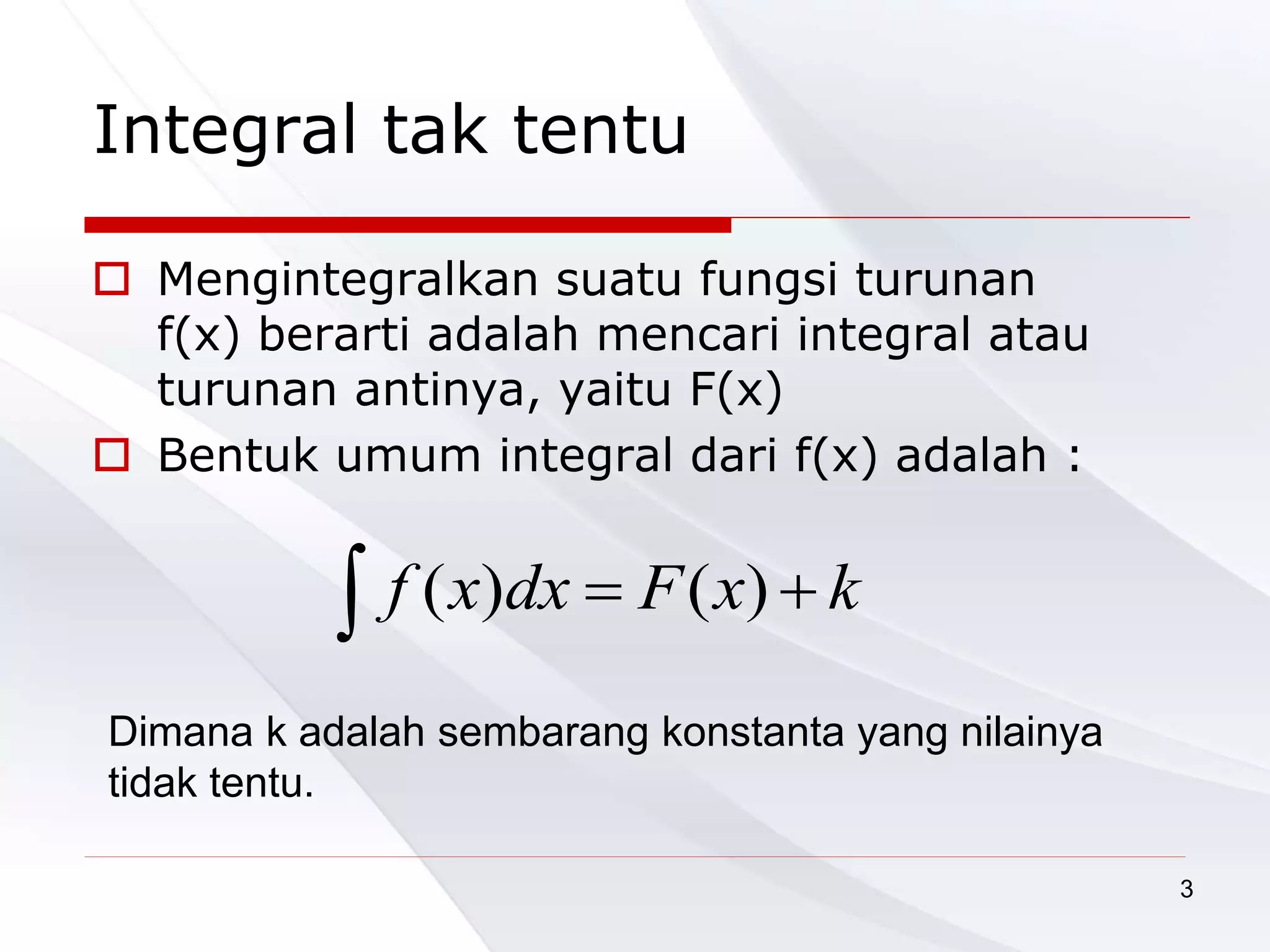 Matematika peminatan integral | PPT