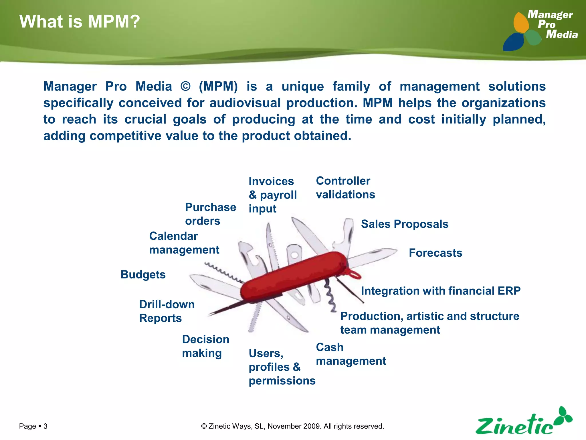 Mpm Main Features V2 | PPT