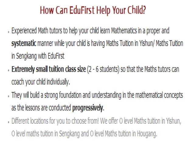 MPM Math and Psle Tuition | PPT