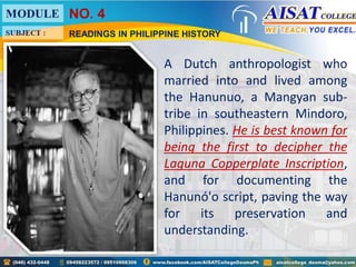 Laguna Copperplate Inscription - Readings in Philippine History | PPTX