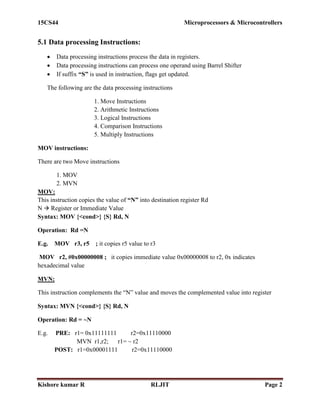 15CS44 MP & MC module 5 | PDF