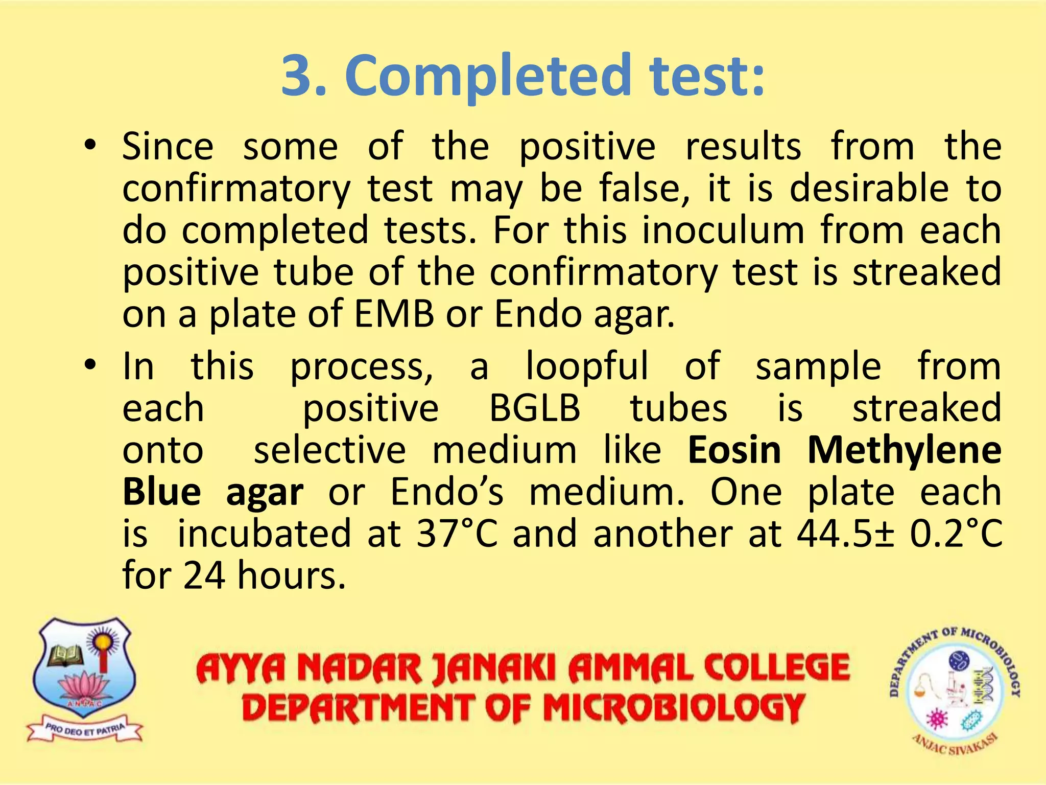 Most probable number or multiple tube fermentation technique | PPTX
