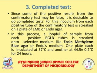 Most probable number or multiple tube fermentation technique | PPTX