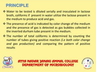 Most probable number or multiple tube fermentation technique | PPTX