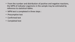 MPN AND INDIRECT METHODS OF MEASUREMENT OF MICROBIAL GROWTH | PPTX