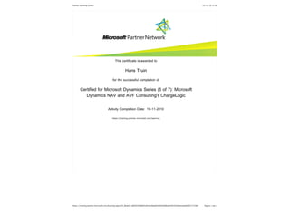Microsoft Partner Network Certificaten | PPT