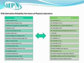 MPN TECH-One Stop PCB Solutions in Singapore | PDF
