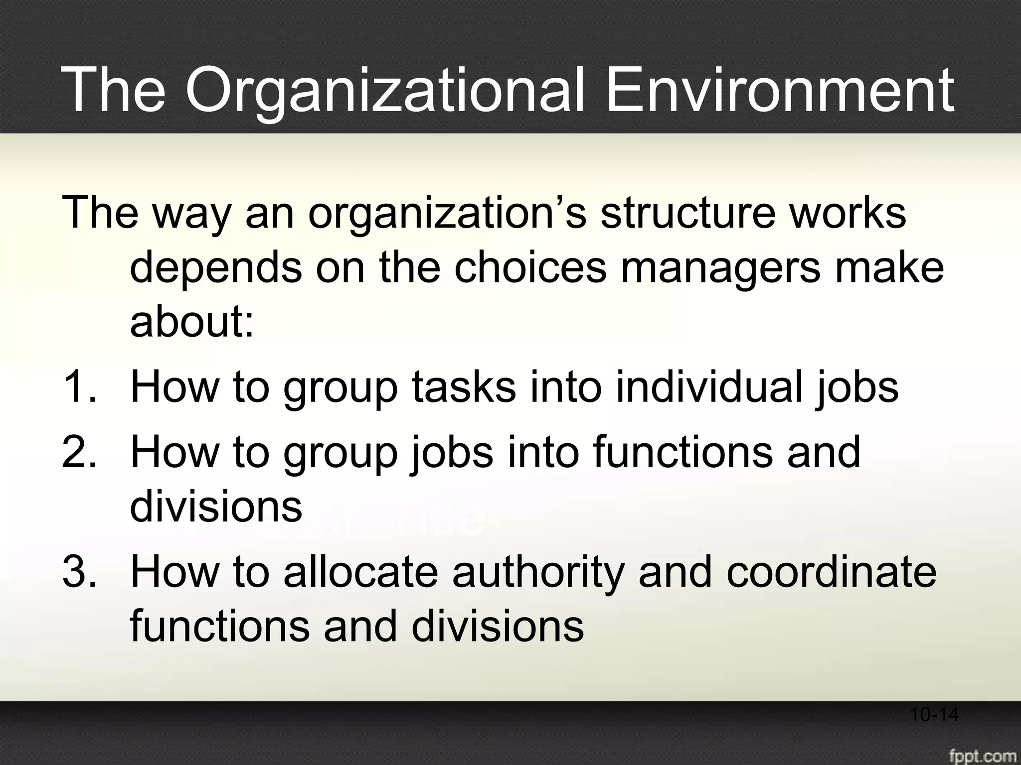 Organizational Structure and Design | PPTX