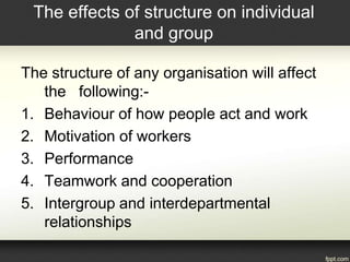 Organizational Structure and Design | PPTX