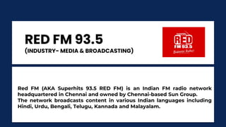 Red FM Interview and Analysis | PPT