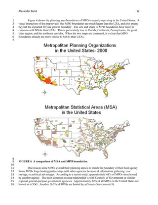 Establishing an MPO Boundary: the MSA vs. UZA Standard | PDF