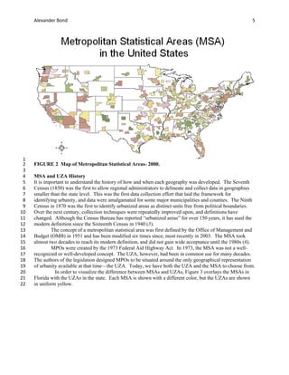 Establishing an MPO Boundary: the MSA vs. UZA Standard | PDF