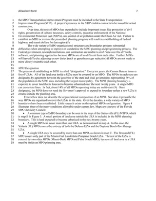 Establishing an MPO Boundary: the MSA vs. UZA Standard | PDF