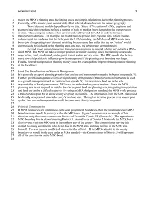 Establishing an MPO Boundary: the MSA vs. UZA Standard | PDF