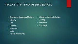PERCEPTION IN ORGANISATIONAL BEHAVIOUR | PPTX