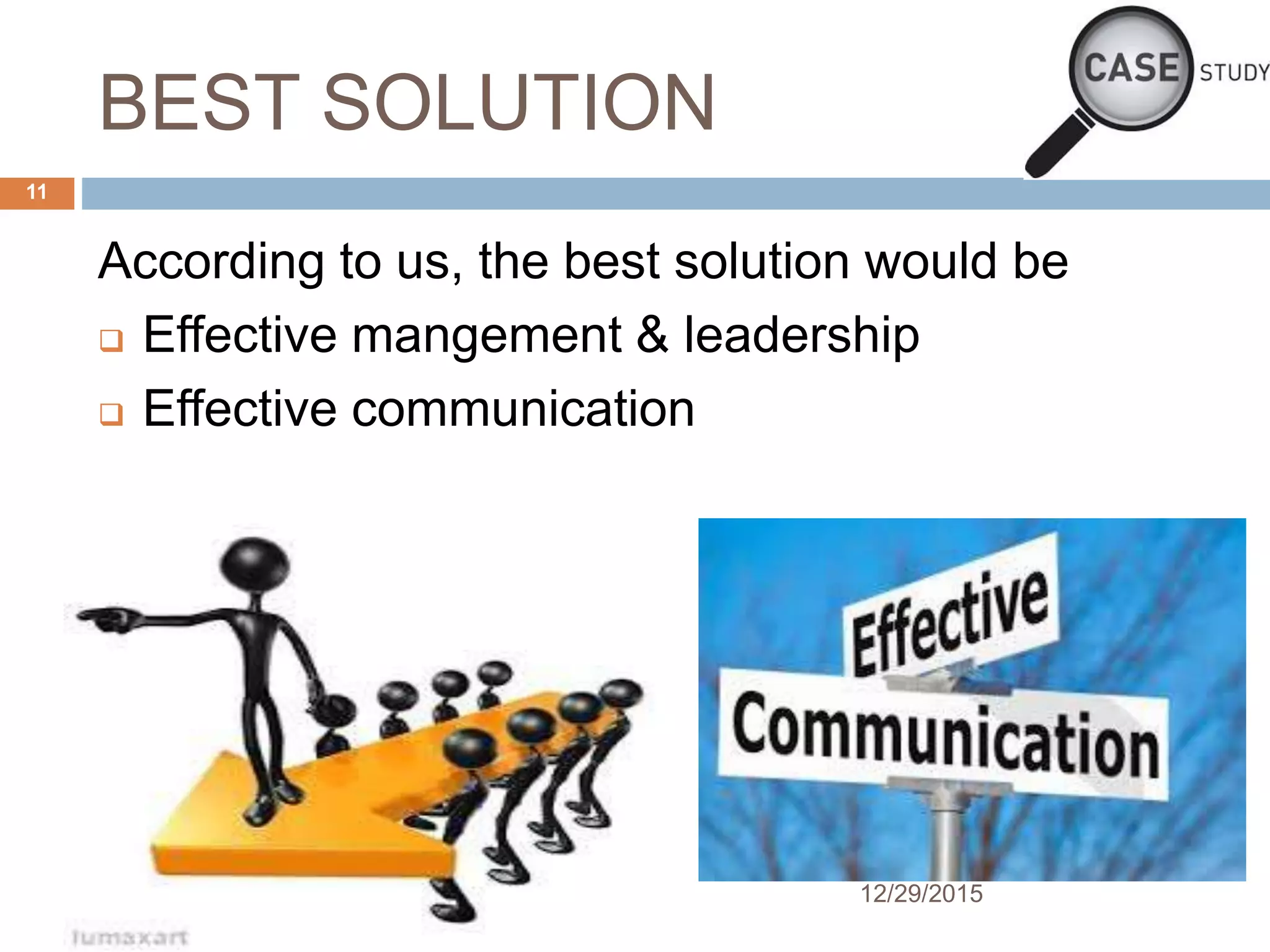 management & leadership (case study) | PPTX