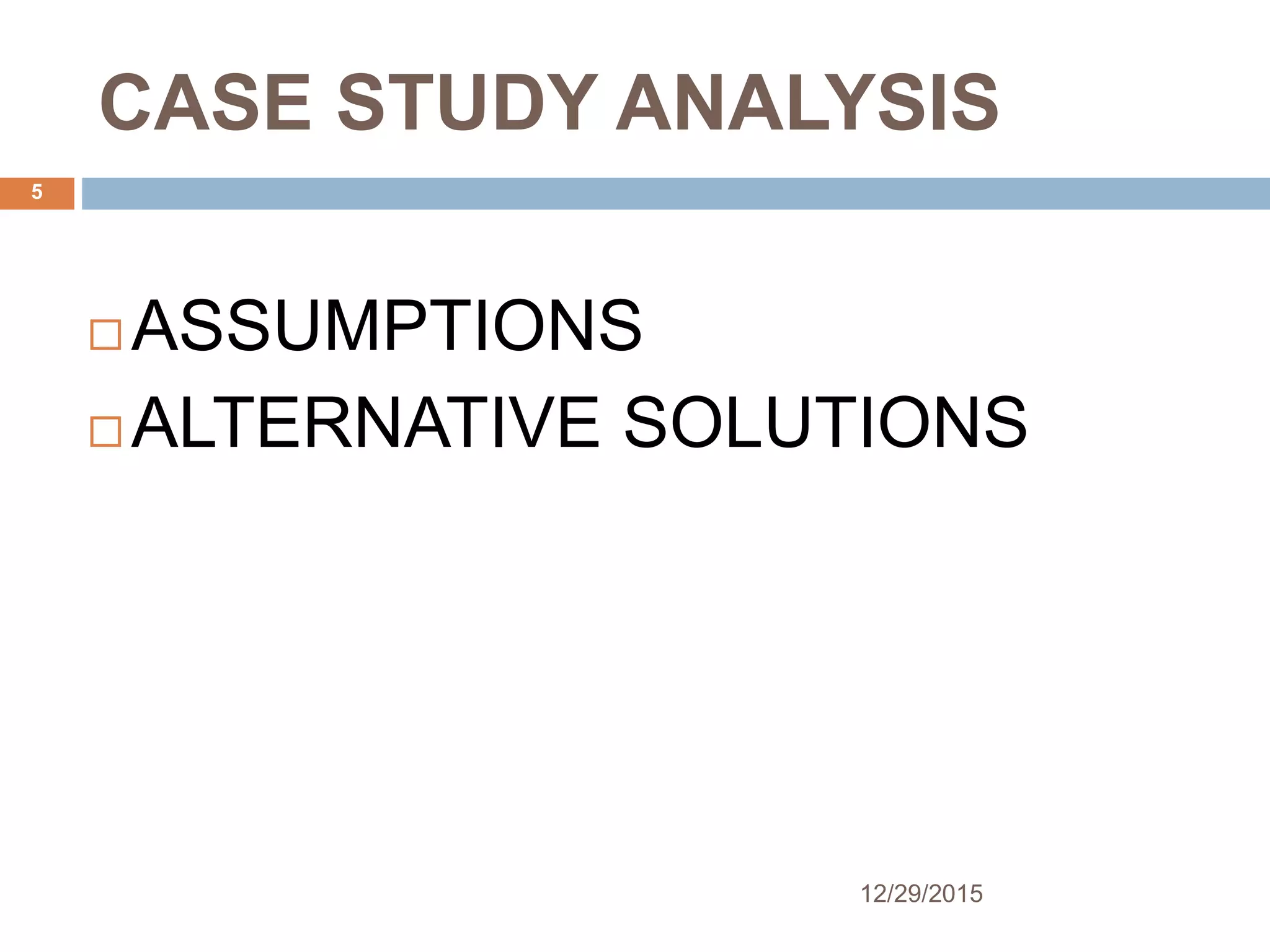 management & leadership (case study) | PPTX