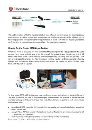 Mpo cable testing overview | PDF