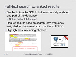 Elephants vs. Dolphins: Comparing PostgreSQL and MySQL for use in the ...