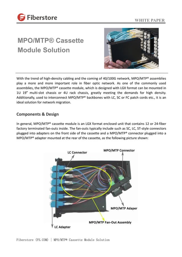 Mpomtp® cassette module solution | PDF | Computer Peripherals | Computing