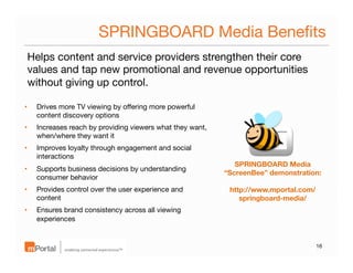 Going Over-the-Top with SPRINGBOARD Media #secondscreen | PPT