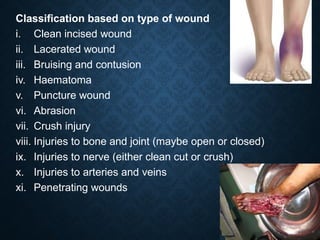 introduction to wound healing orthopaedics | PPTX