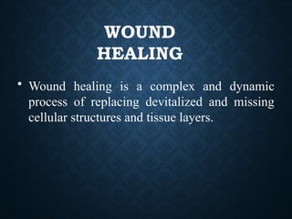 introduction to wound healing orthopaedics | PPTX | First Aid | Injuries
