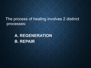 introduction to wound healing orthopaedics | PPTX