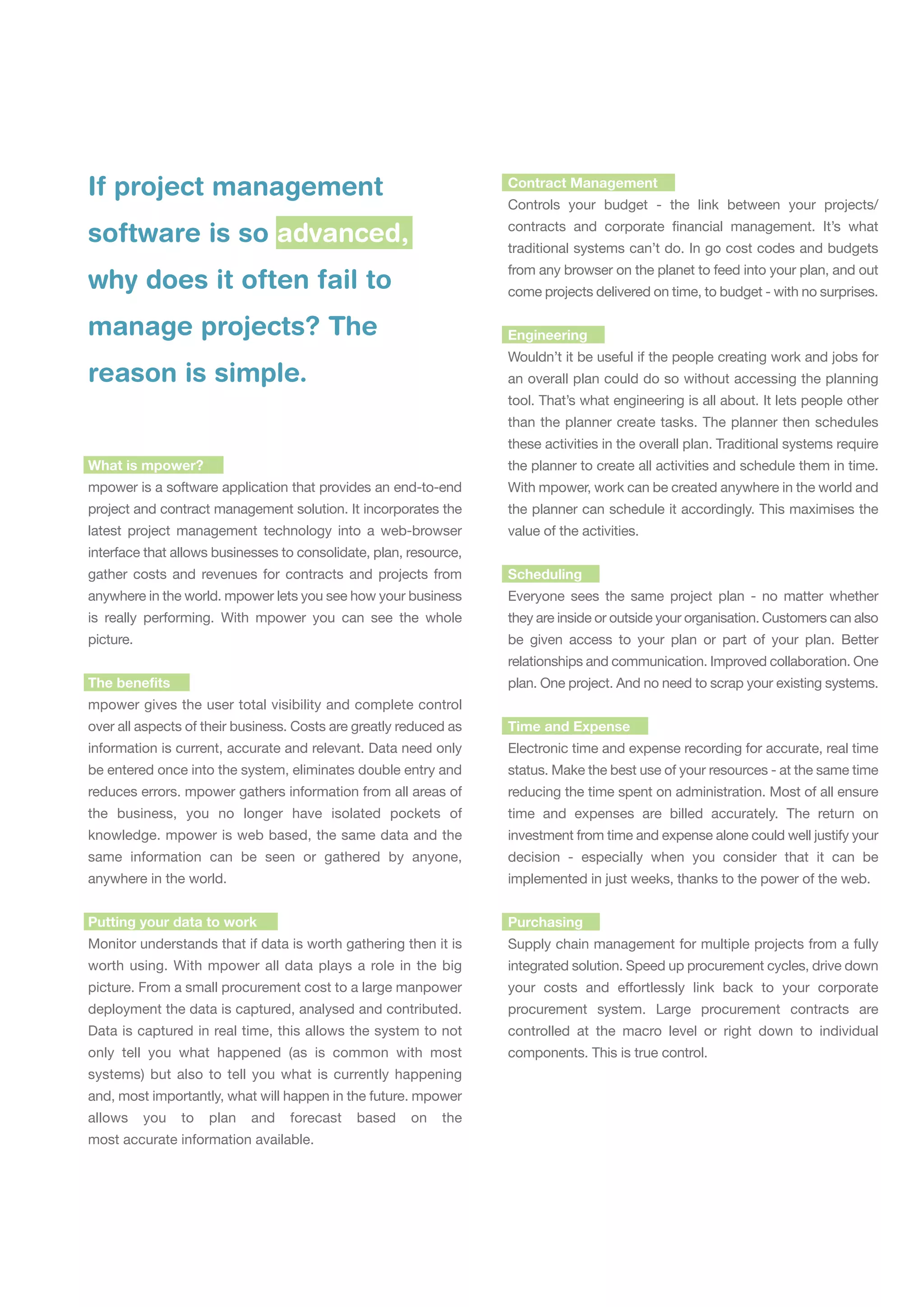 Mpower information | PDF