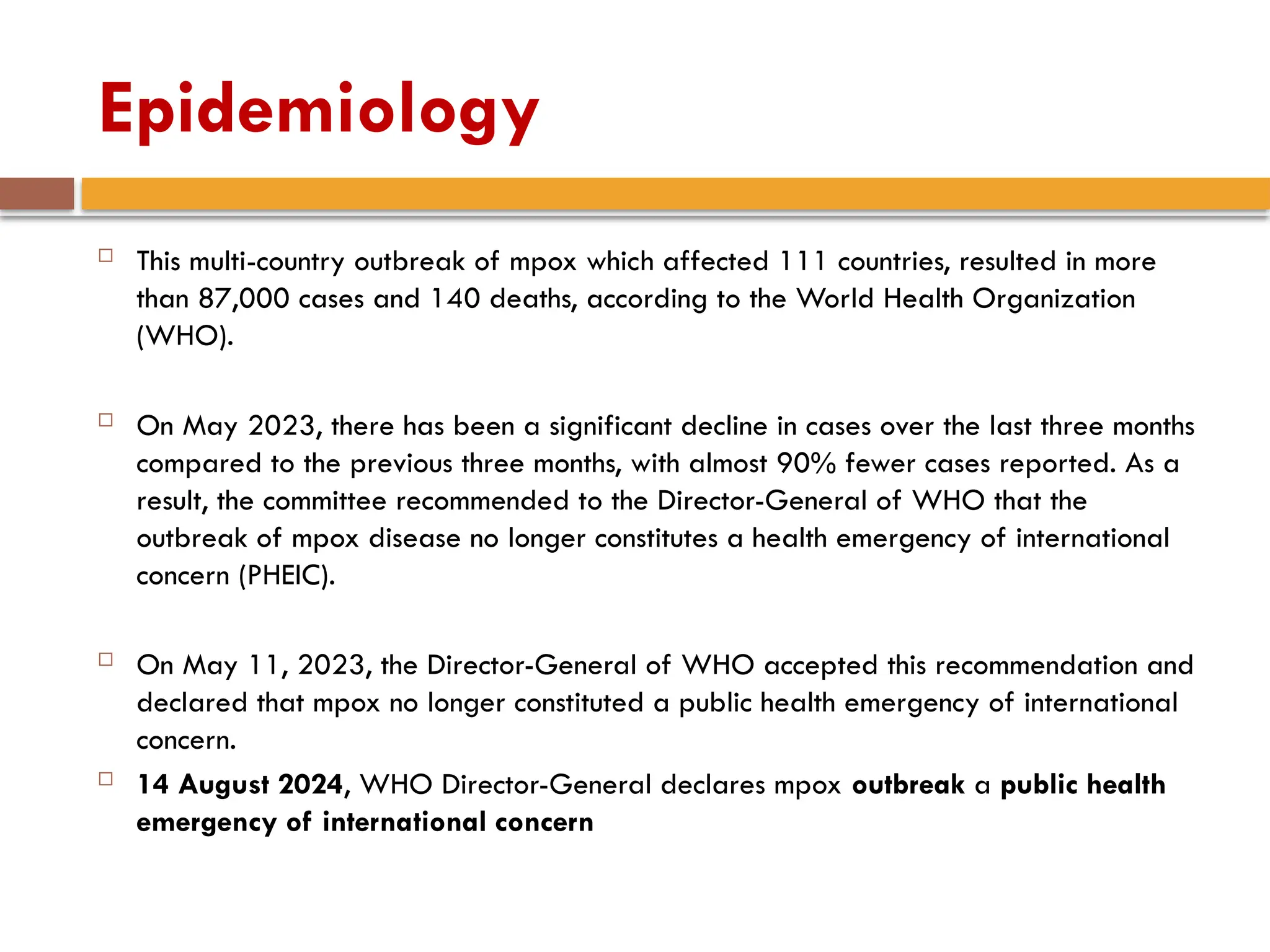 EHA mpox guidelines case definition.pptx | Infectious Diseases ...