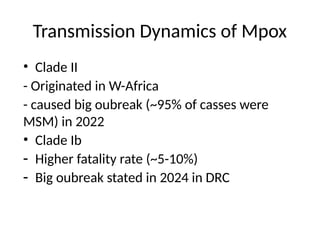 Modeling for pandemic preparedness and response- Mpox | PPTX