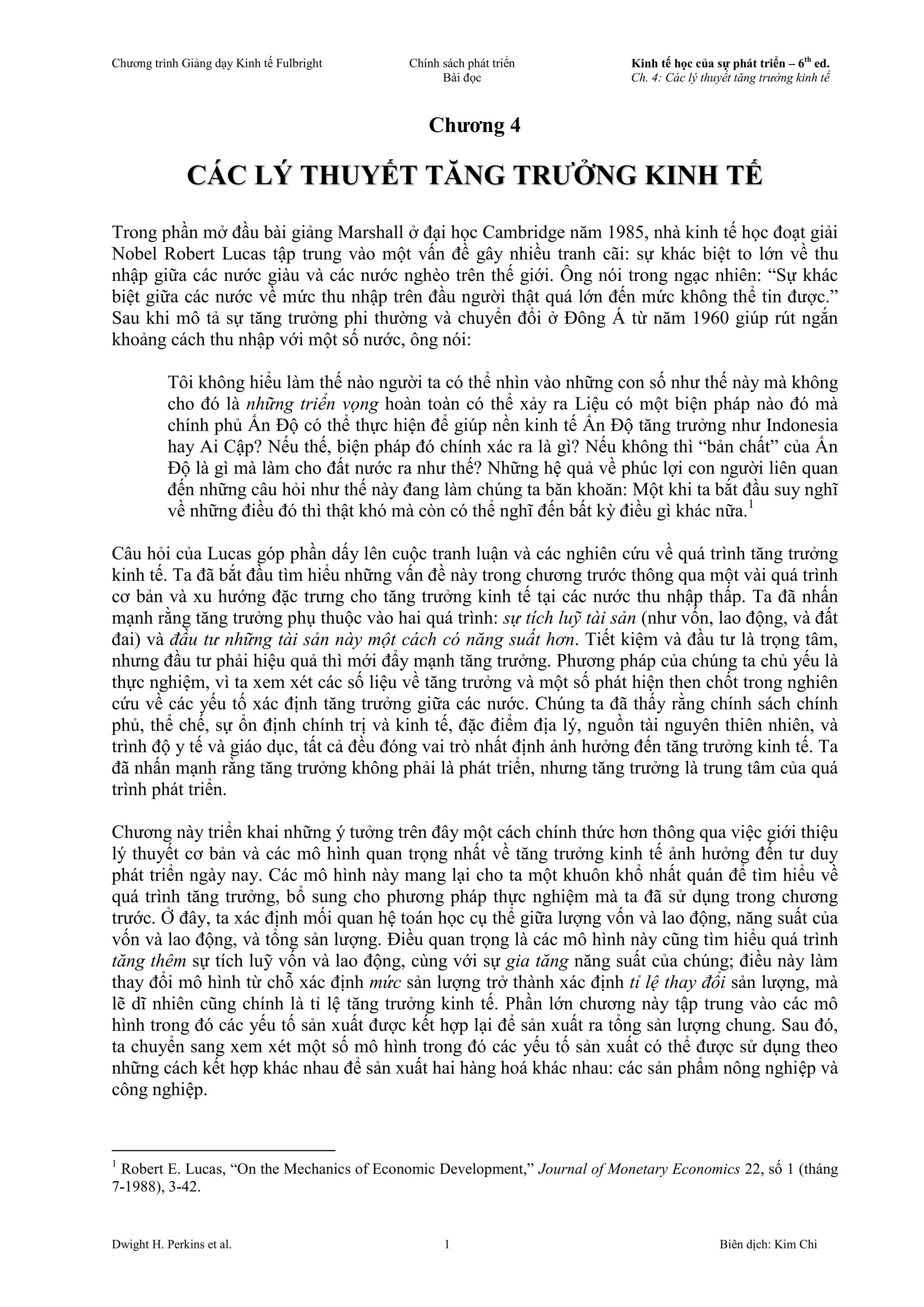MPP06-551-R03V-Economics of Development, Chapter 4--Dwight H. Perkins ...